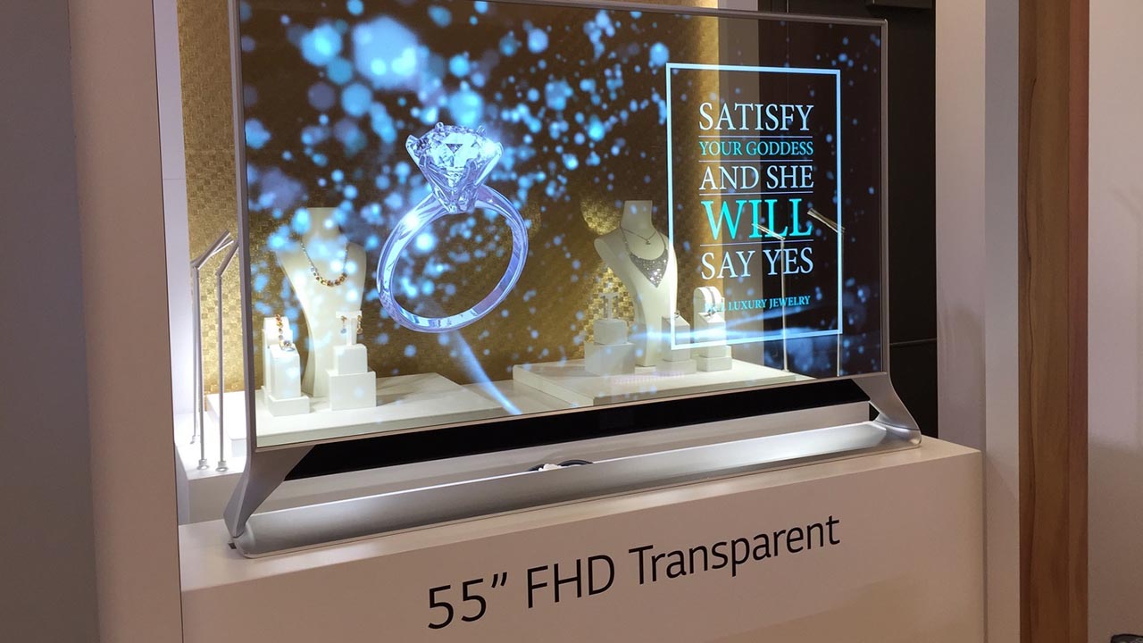 LG rende supertecnologico il vostro salone con una TV trasparente ...